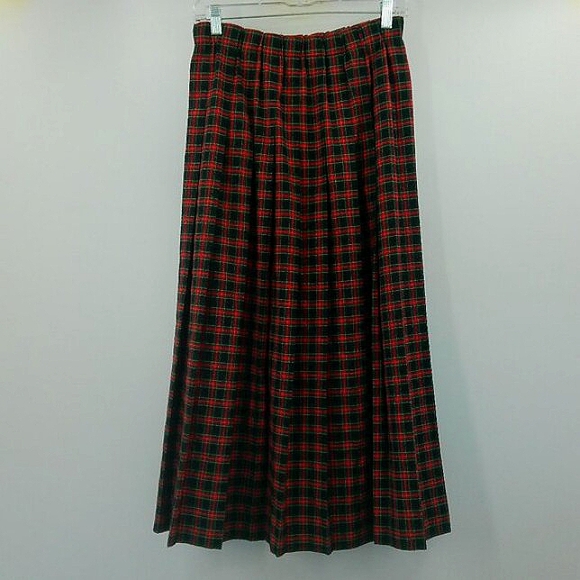 Susan Bristol | Skirts | Vintage Susan Bristol Box Pleated Plaid Skirt ...